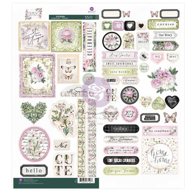 Scrapbooking Peru : PRIMA - Serene Petals stickers
