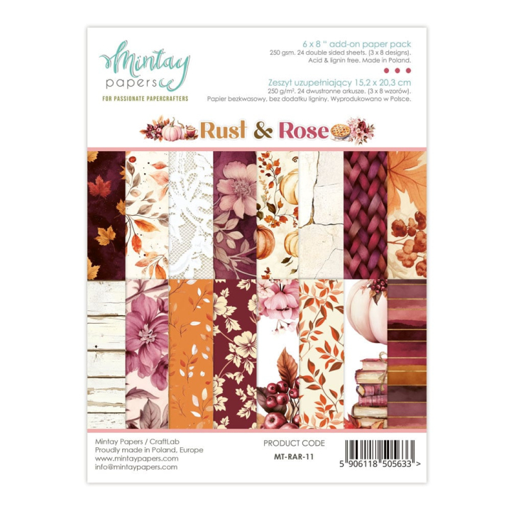 Scrapbooking Peru : MP - Rust and Rose Block 15x20