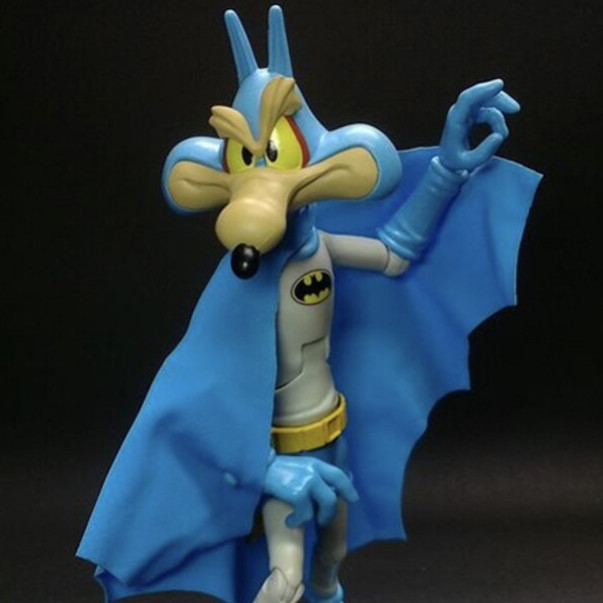 Wile Coyote In Batman Outfit Action Figure Do Melhor , 41% OFF