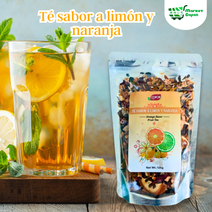 Market Capón : TE SABOR A LIMON Y NARANJA 125GR CJ*50 COPON