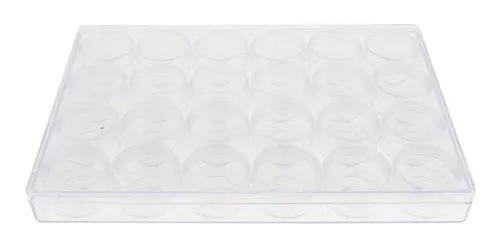 Taller Oveja Negra : (C00528) Organizador acrilico con 30 pomitos