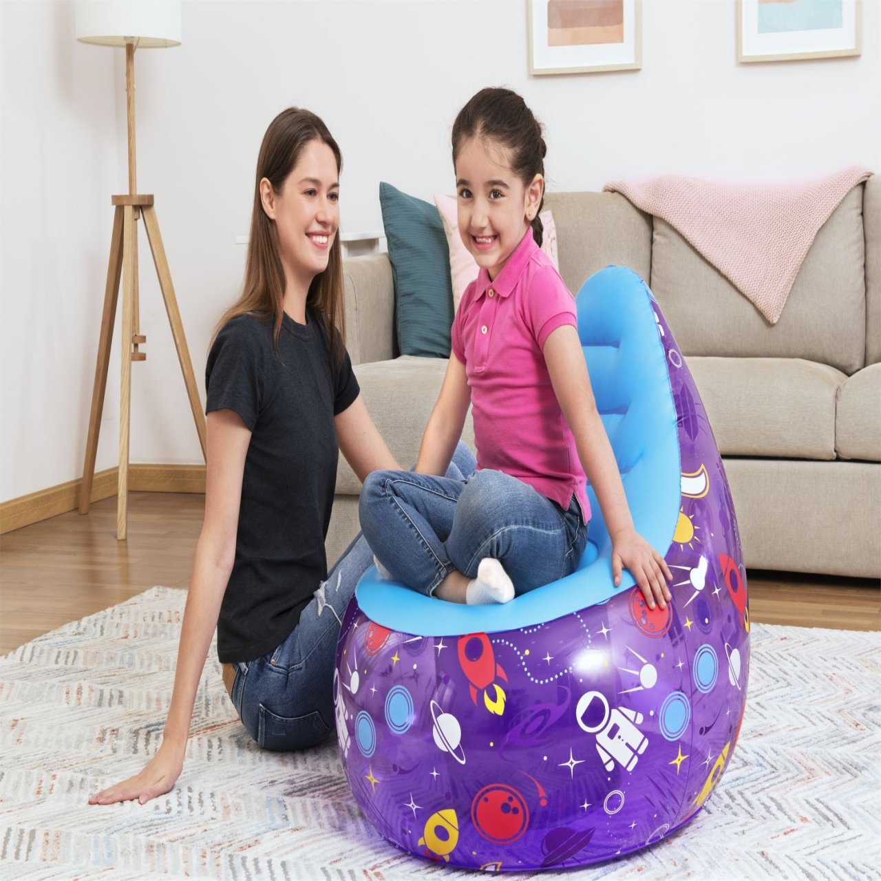 BESTWAY PISCINAS : SILLÓN INFLABLE ASTRO LED 72X64CM - BESTWAY