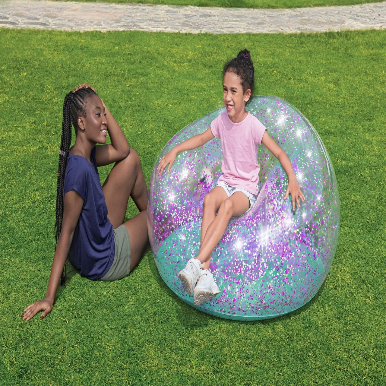 BESTWAY PISCINAS : SILLÓN INFLABLE SUEÑO BRILLANTE 114X112X66CM - BESTWAY