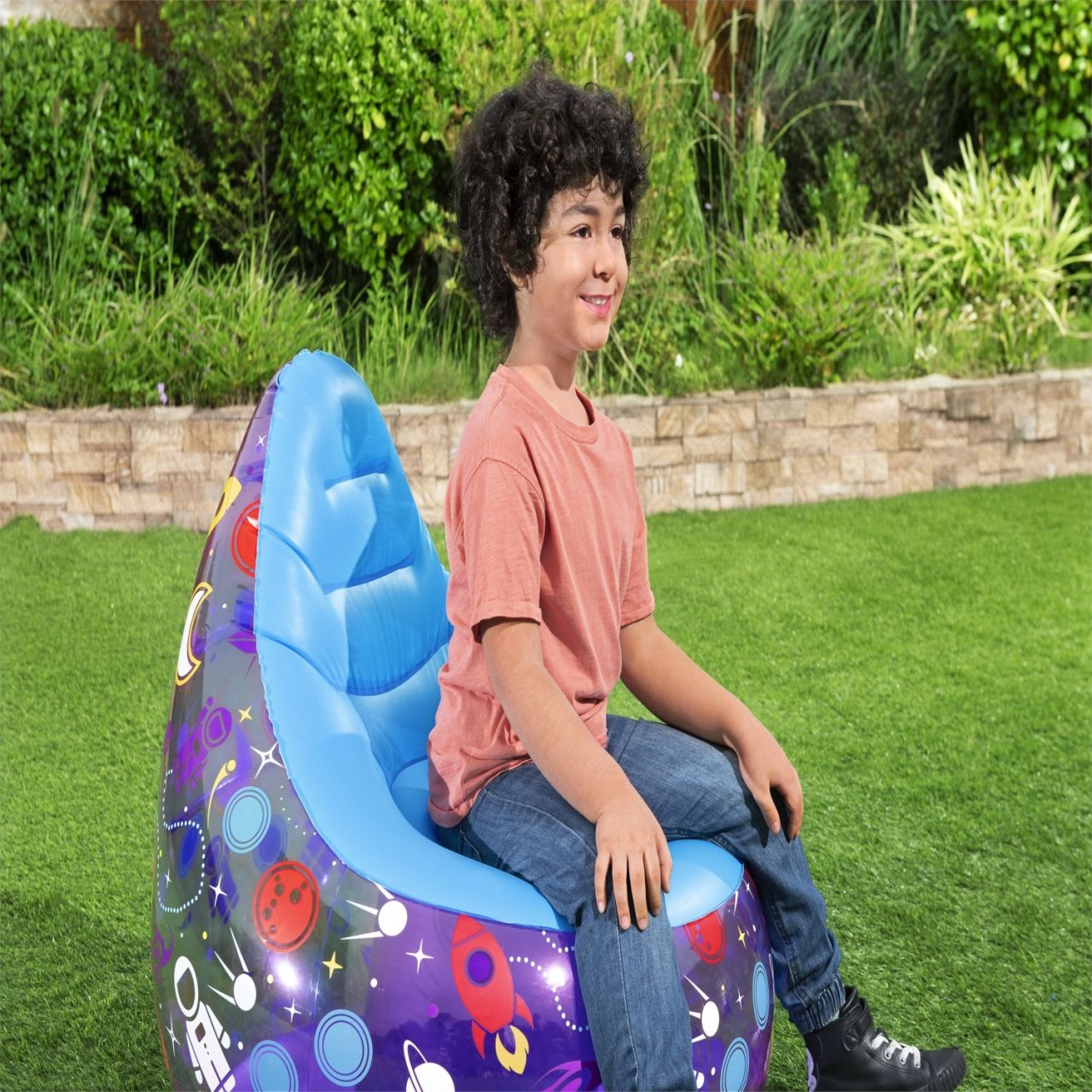 BESTWAY PISCINAS : SILLÓN INFLABLE ASTRO LED 72X64CM - BESTWAY