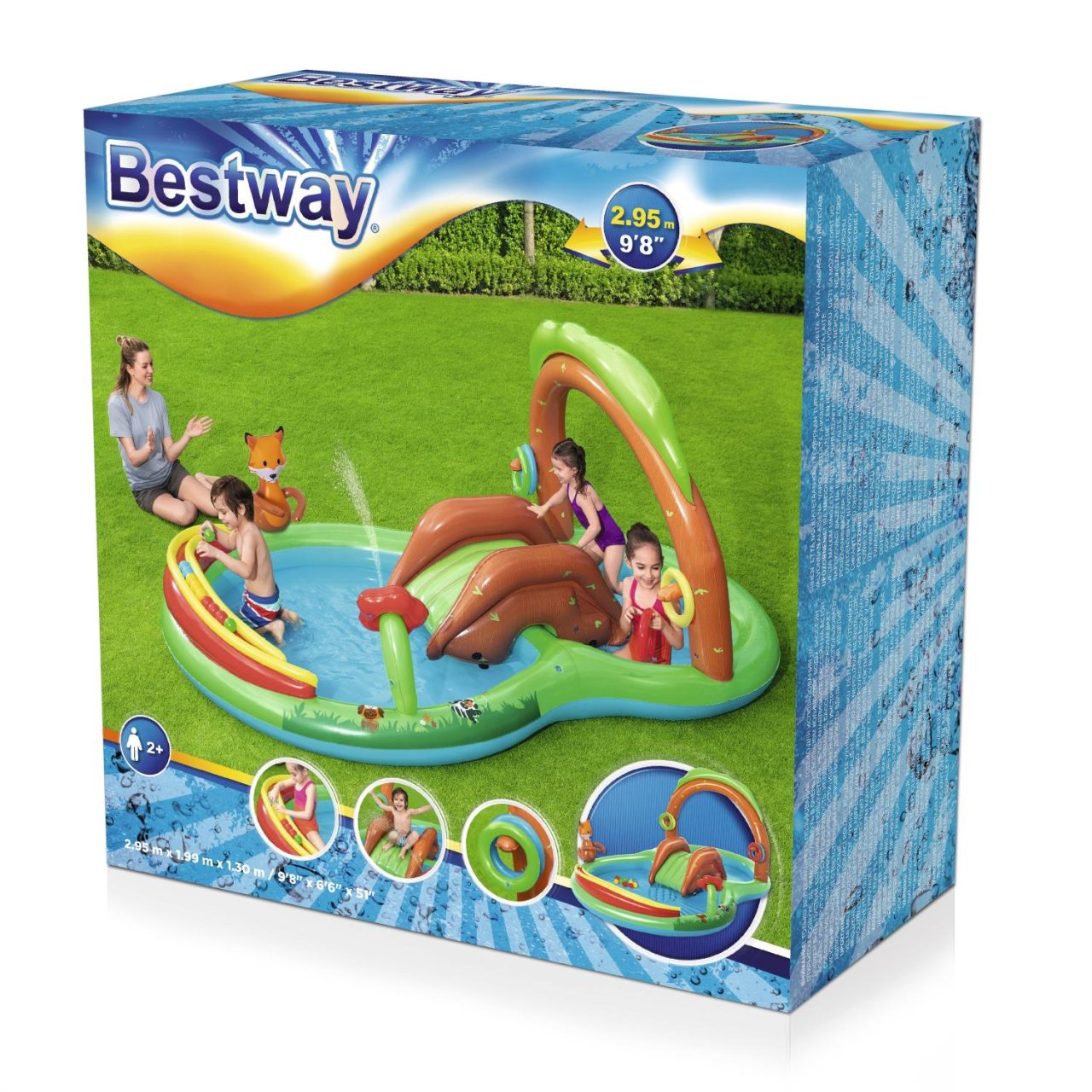 BESTWAY PISCINAS : CENTRO DE JUEGOS FRIENDLY WOODS - BESTWAY