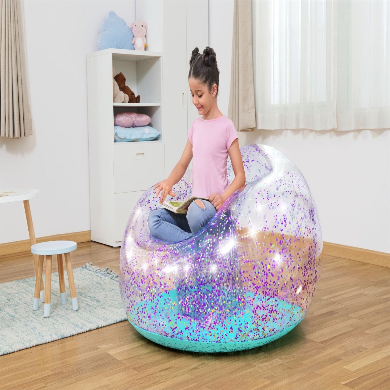 BESTWAY PISCINAS : SILLÓN INFLABLE SUEÑO BRILLANTE 114X112X66CM - BESTWAY