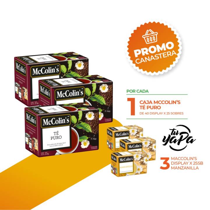 lacanasta.pe : McColin's Té Puro. Display x 25 sobres. (1 Caja/40 ...