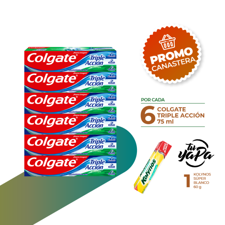 lacanasta.pe : Colgate Crema Dental Triple Acción Menta Suave. Tubo ...