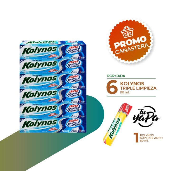 lacanasta.pe : Kolynos Triple Limpieza Completa. Tubo 90g. (06 unidades ...