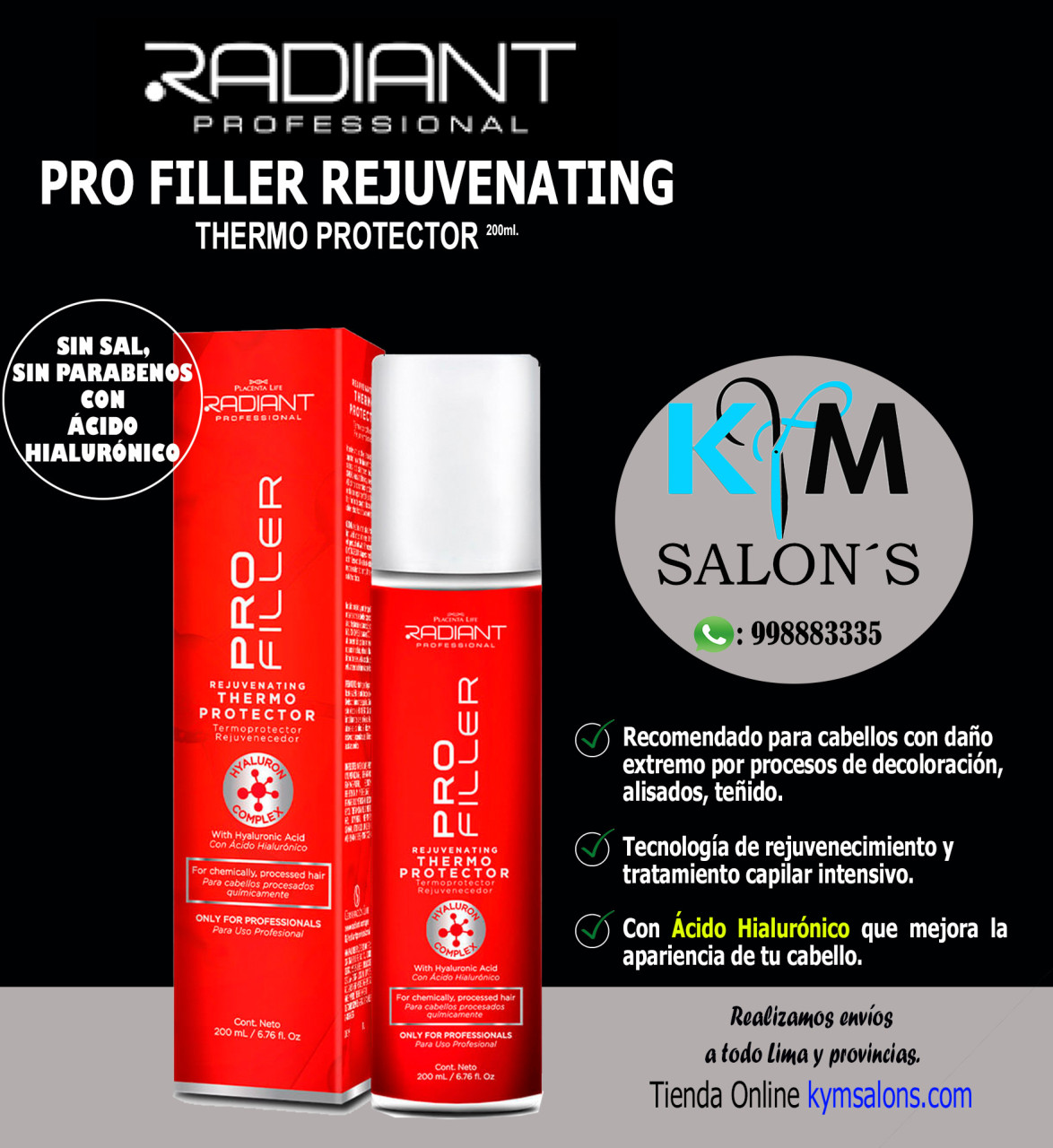 Kymsalons - Venta de Productos exclusivos para el cuidado de tu cabello.