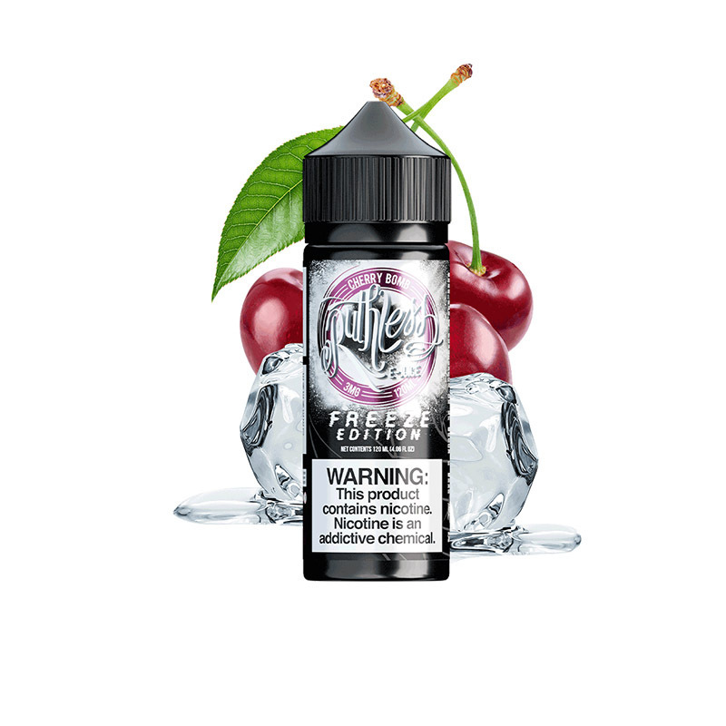 WISGO VAPERS PERU : RUTHLESS 120 ML CHERRY BOMB FREEZE EDITION