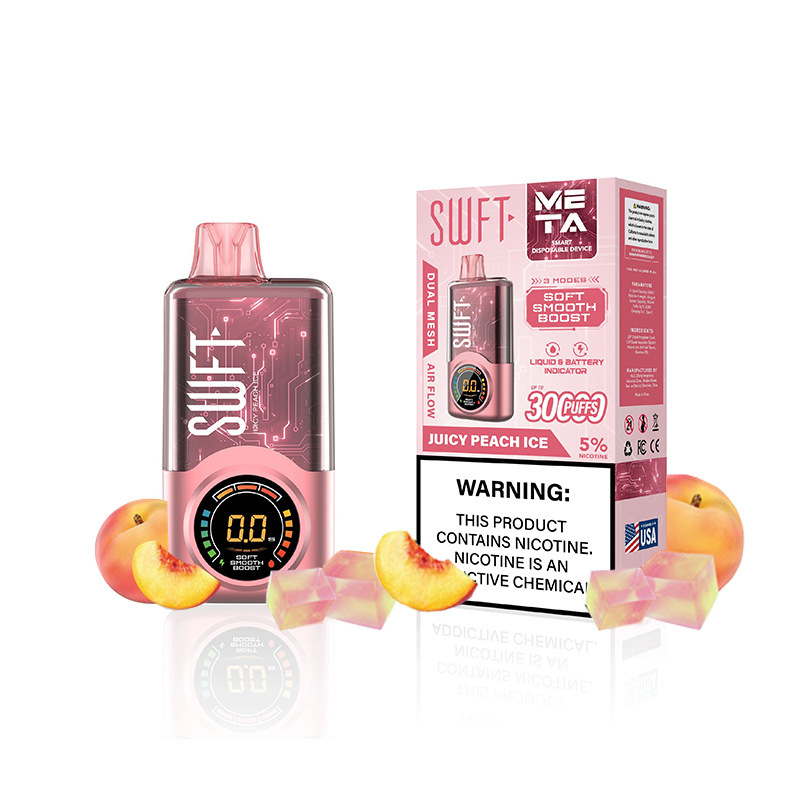WISGO VAPERS PERU : SWFT META JUICE PEACH ICE 30 000 PUFFS