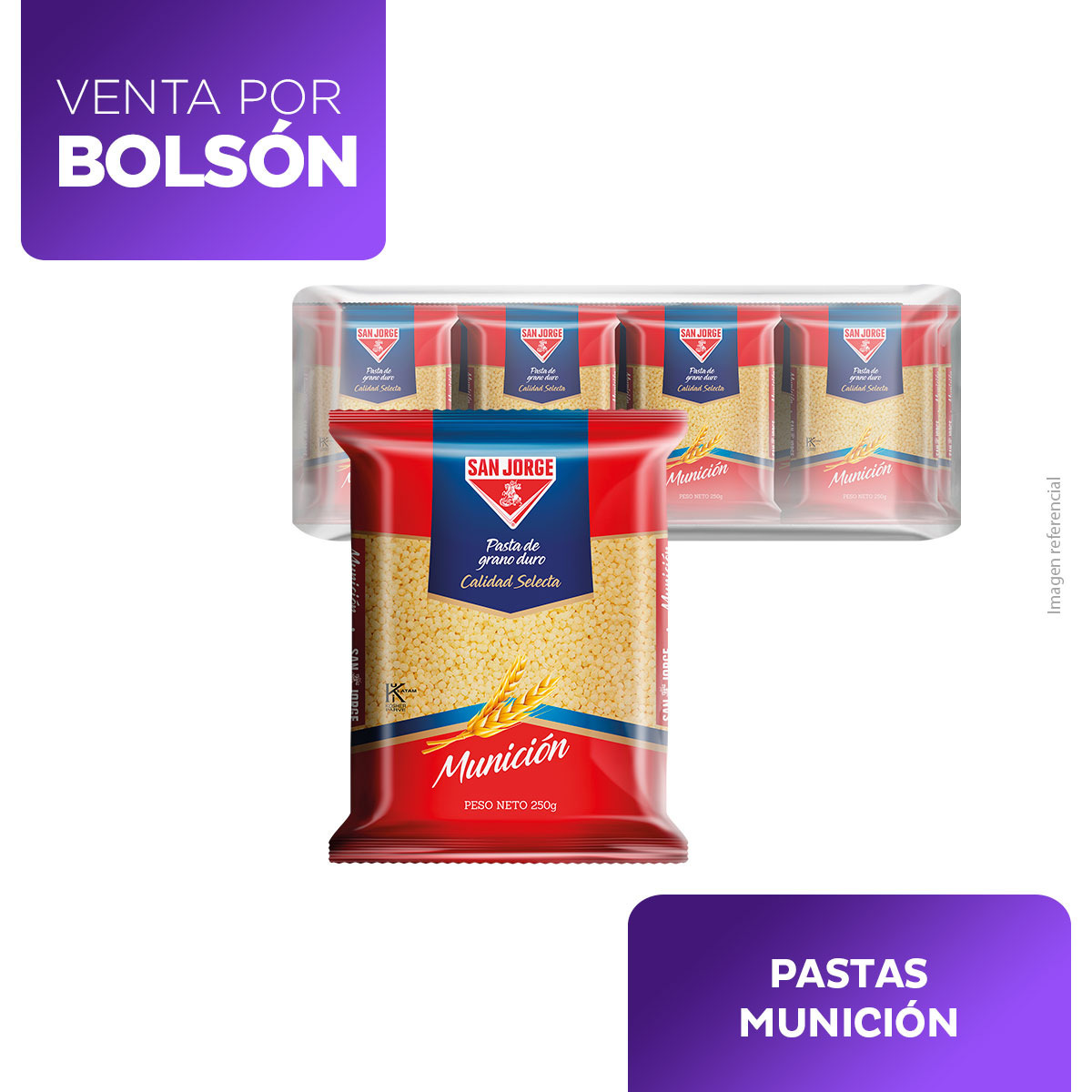 Tienda San Jorge, compartiendo lo bueno desde 1945 : Bolsón munición 250 g