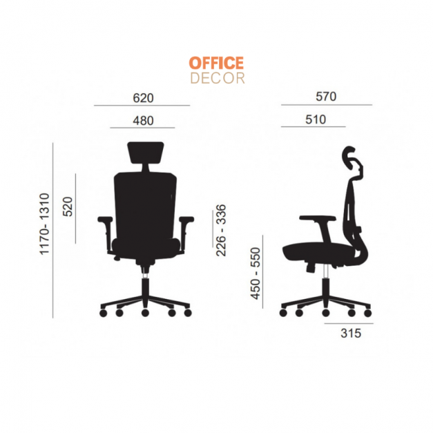 OfficeDecor -Sillas Ergonómicas para Oficina y hogar.