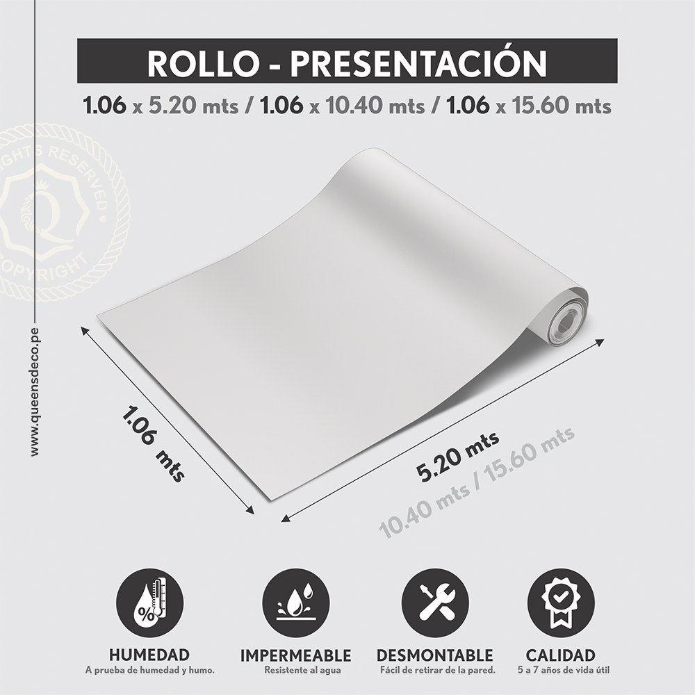 Tienda Online Queensdeco, Papel Tapiz, Wall Panel, Molduras, Cortinas, Fachaletas