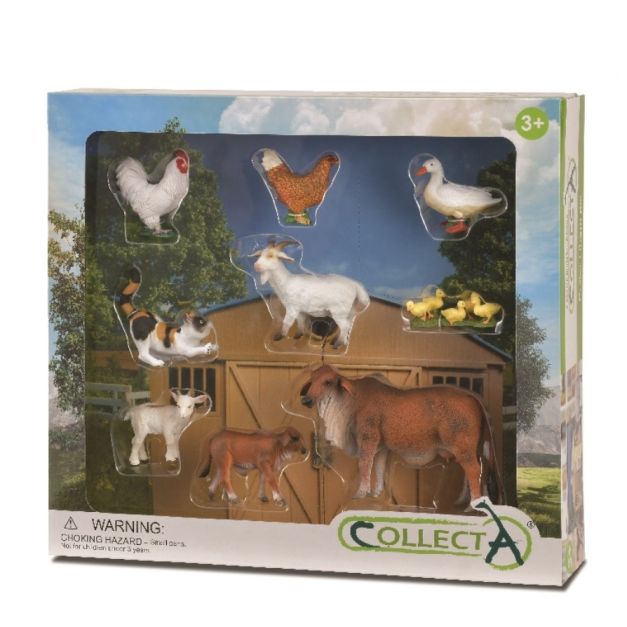 MUYU toys : Set Animales de la Granja 9 piezas